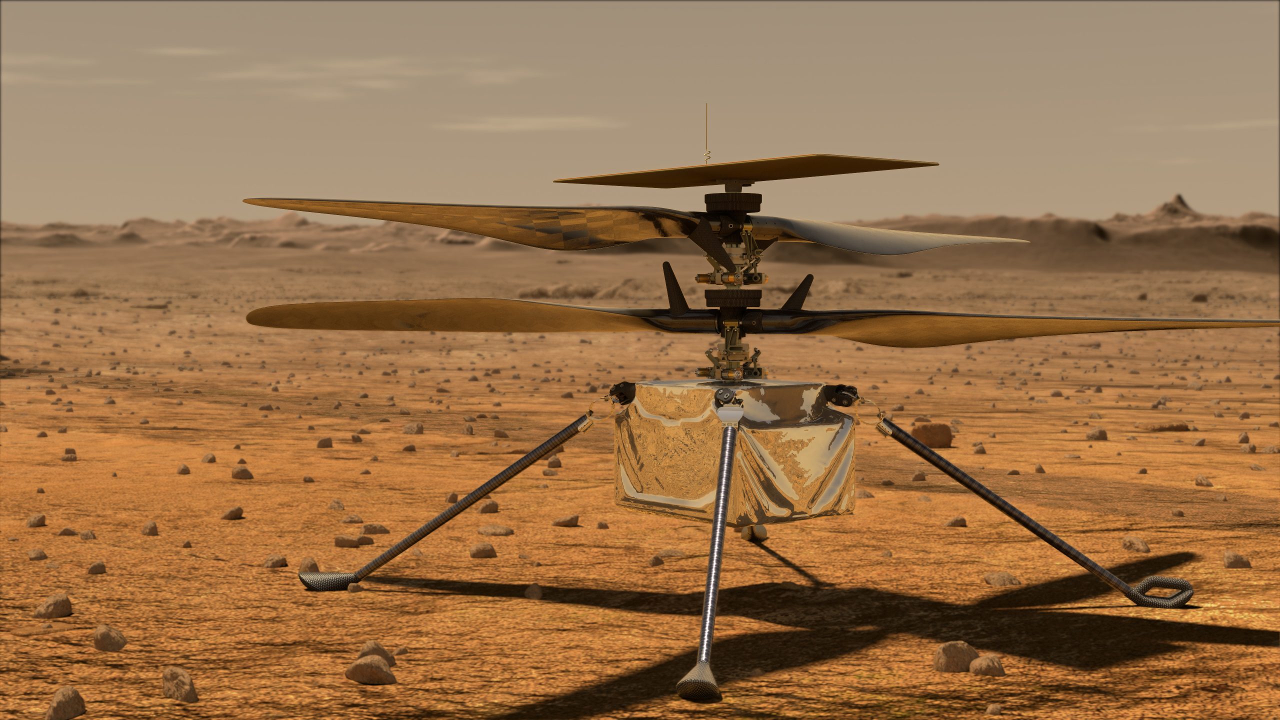 NASA’s Ingenuity Mars Helicopter Succeeds in Historic First Flight ...